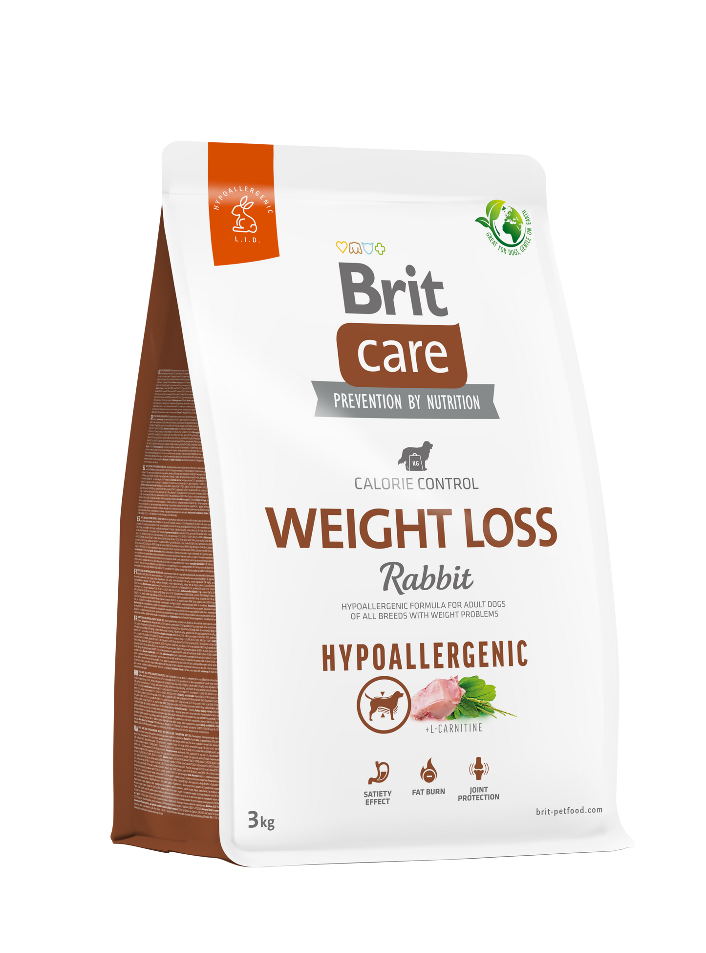 BRIT CARE HYPOALLERGENIC WEIGHT LOSS RABBIT & RICE - 3 KG – SOS Veterinaria